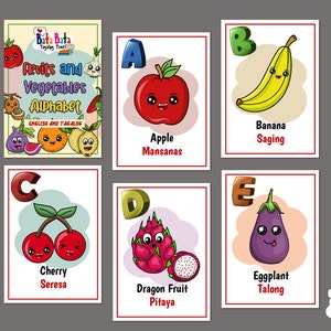 Fruits and Vegetables Filipino Words - Tagalog Words - Prutas at Gulay ...
