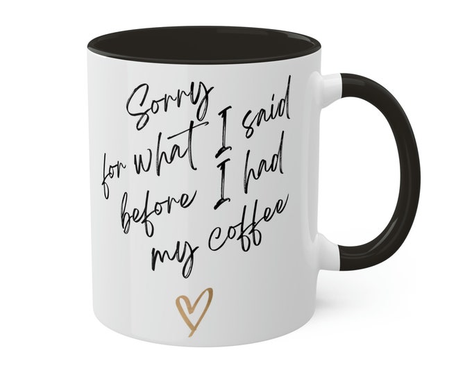 Board Game Apology Mug With Color Inside~i Am Sorry Coffee Cup~funny ...