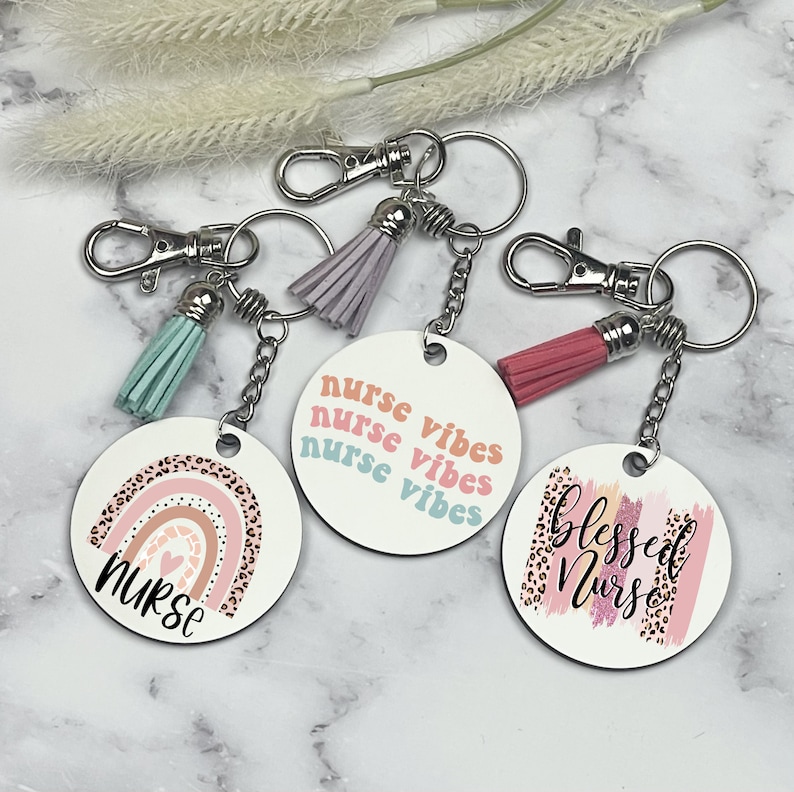 Nurse Graduation Keychain, Sublimation Keychain, Nurse Gift, Custom RN ...