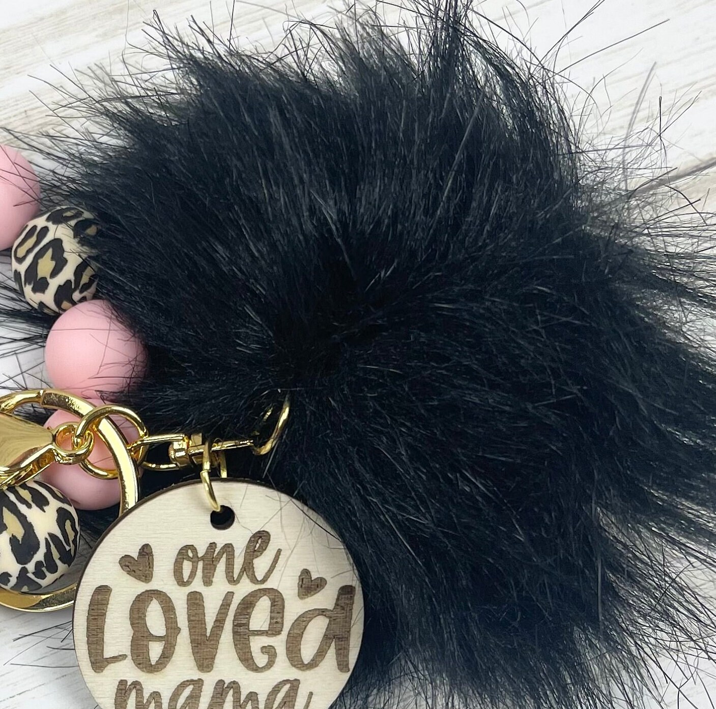 Mama Silicone Bead Wristlet Custom Mothers Day Keychain - Etsy