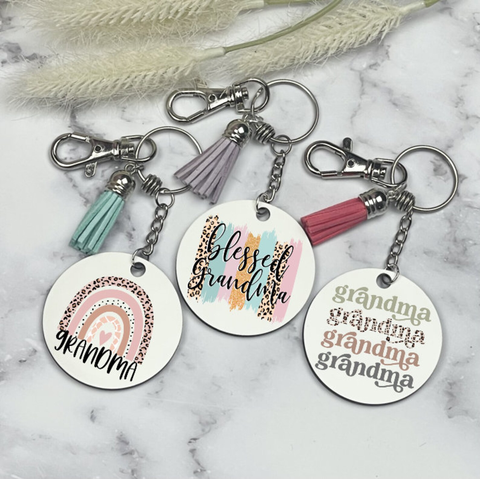 Custom Grandma Gifts, Grandma Keychain, Personalized Nana Gift ...
