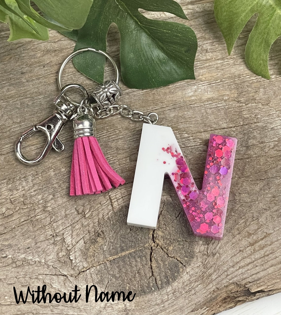Personalized Letter Keychain, Custom Resin Initial Keychain, Custom Resin Letter, Resin ...