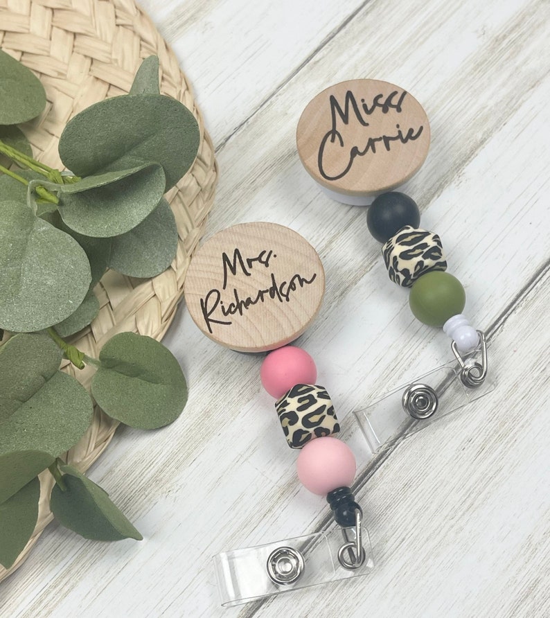Custom Teacher Badge Reel, Custom Teacher Gift, Teacher Appreciation ...