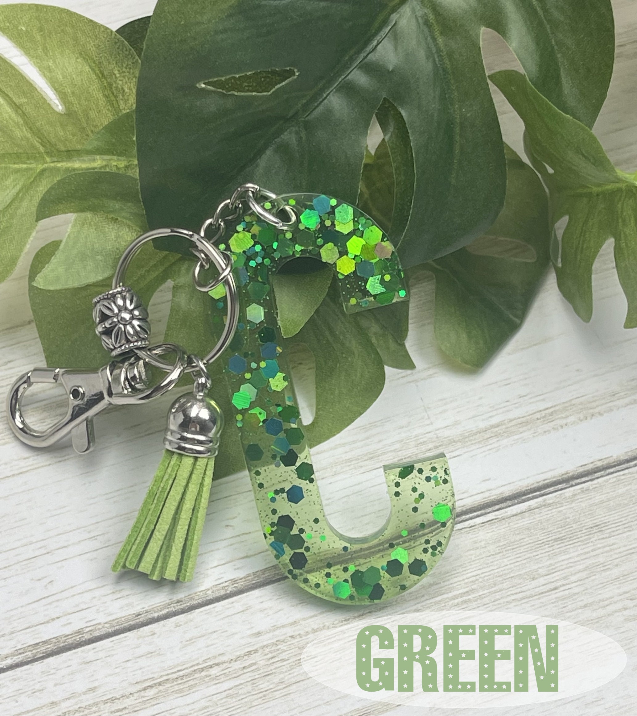 Custom Resin Letter Keychains Keychain Personalized Resin - Etsy