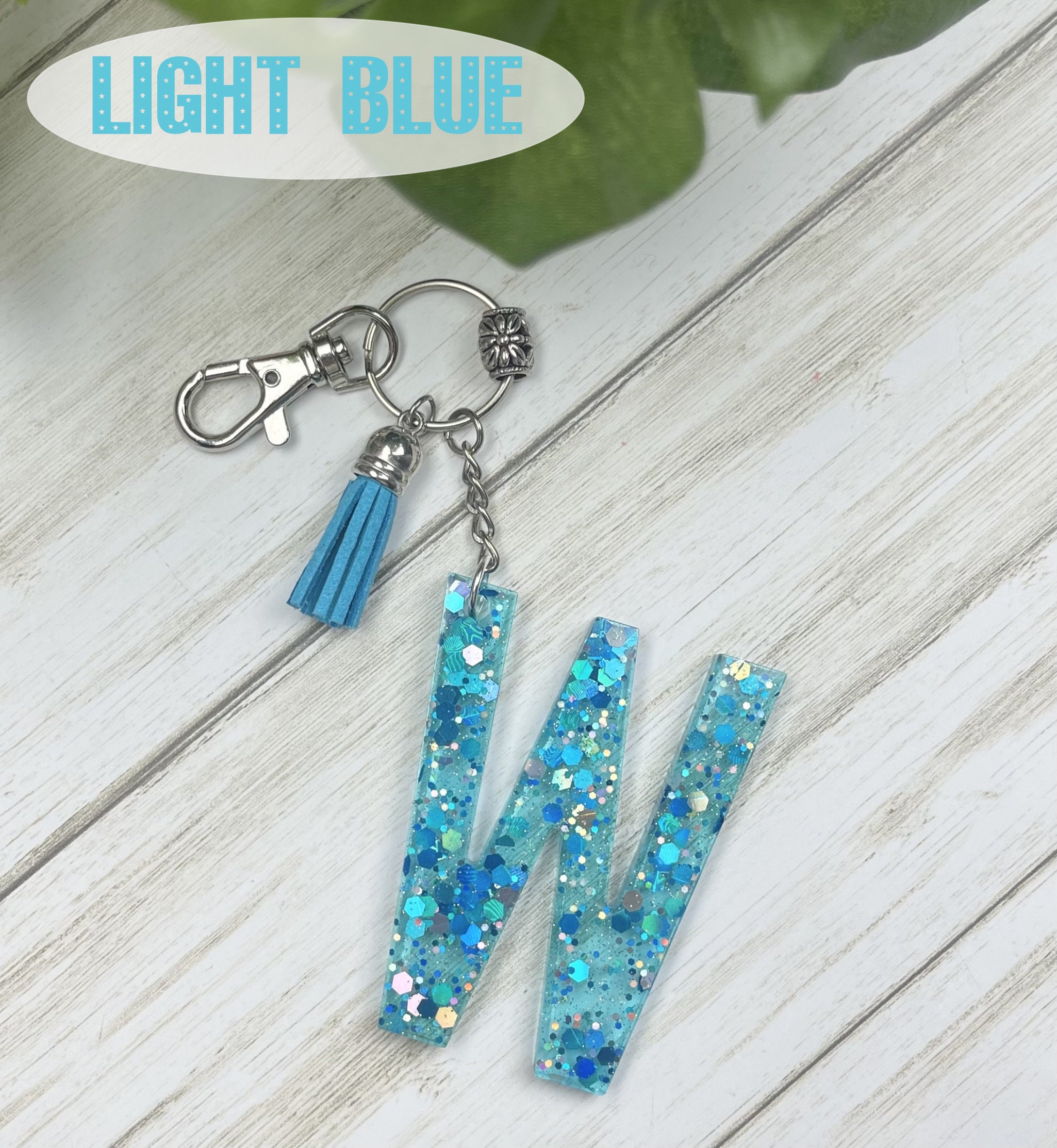 Custom Resin Letter Keychains Keychain Personalized Resin - Etsy
