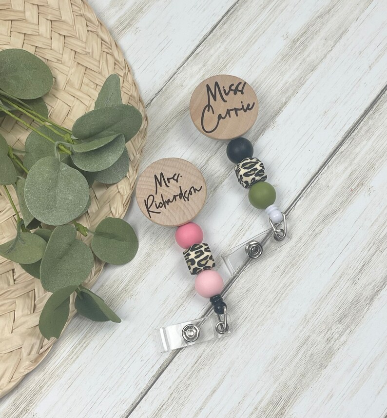 Custom Teacher Badge Reel, Custom Teacher Gift, Teacher Appreciation ...