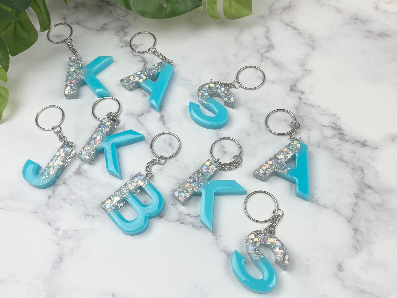 Resin Letter Keychain, Personalized Resin Letters, Custom Resin Letter ...
