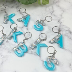 Resin Letter Keychain, Personalized Resin Letters, Custom Resin Letter ...
