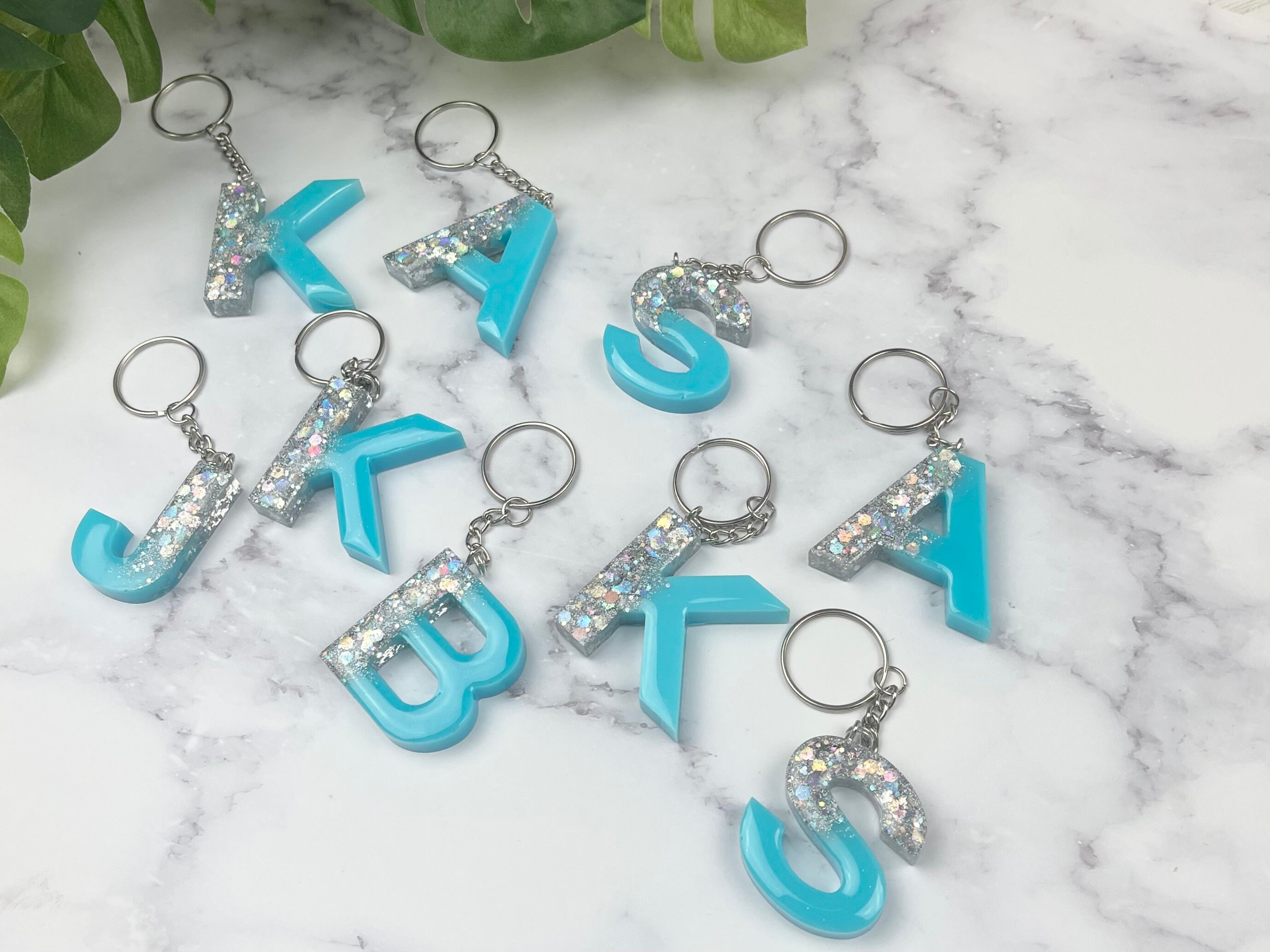 Resin Letter Keychain, Personalized Resin Letters, Custom Resin Letter ...