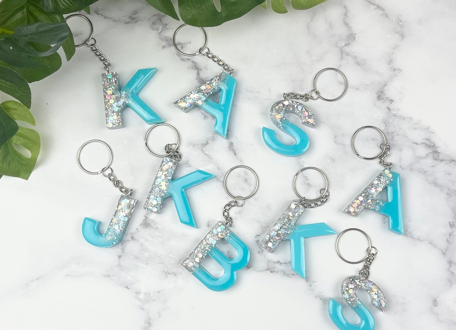 Resin Letter Keychain, Personalized Resin Letters, Custom Resin Letter ...