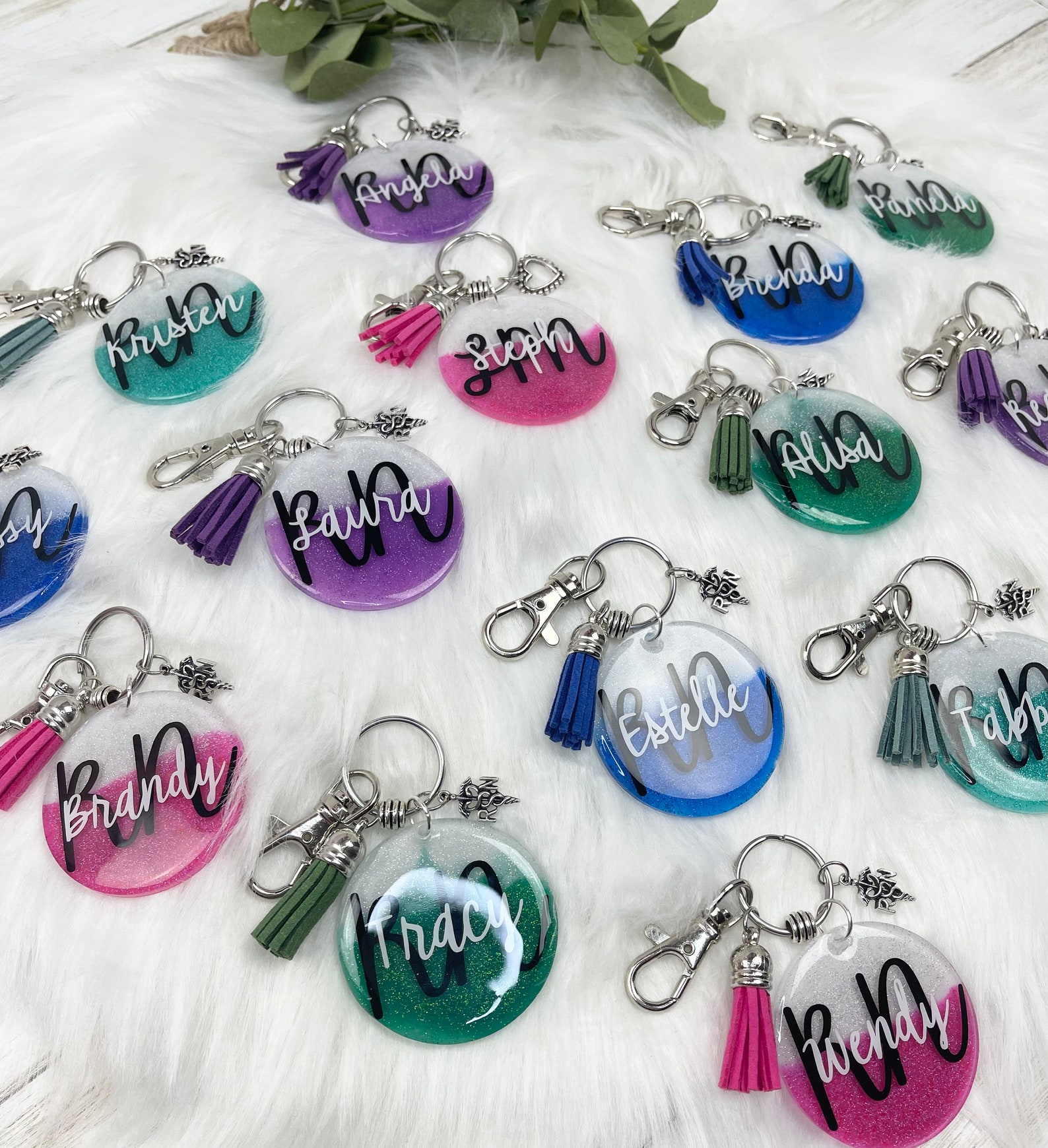 Custom RN Gifts, Rn Keychain, RN Key Chain, Nurse Keychain, CNA ...
