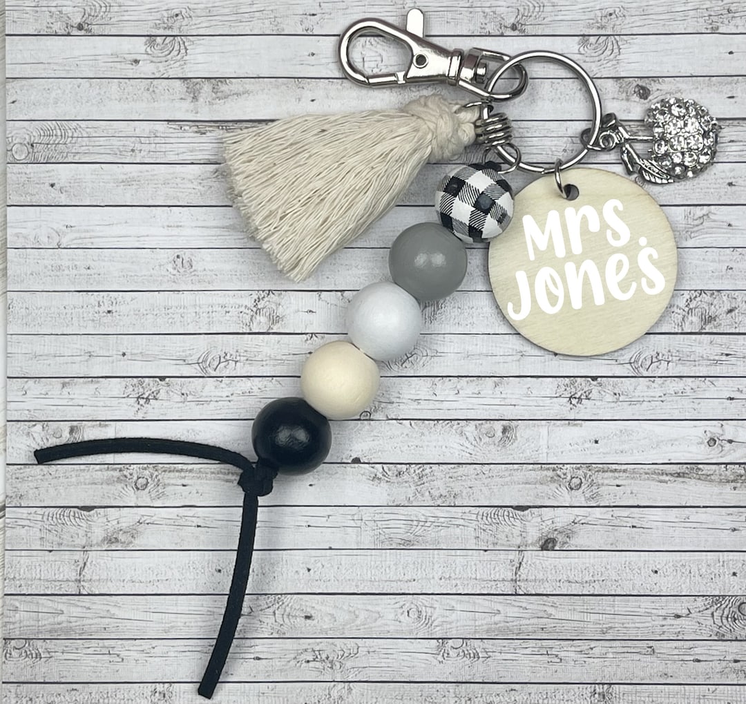 Custom Teacher Keychain Custom Teacher Gift Teacher - Etsy