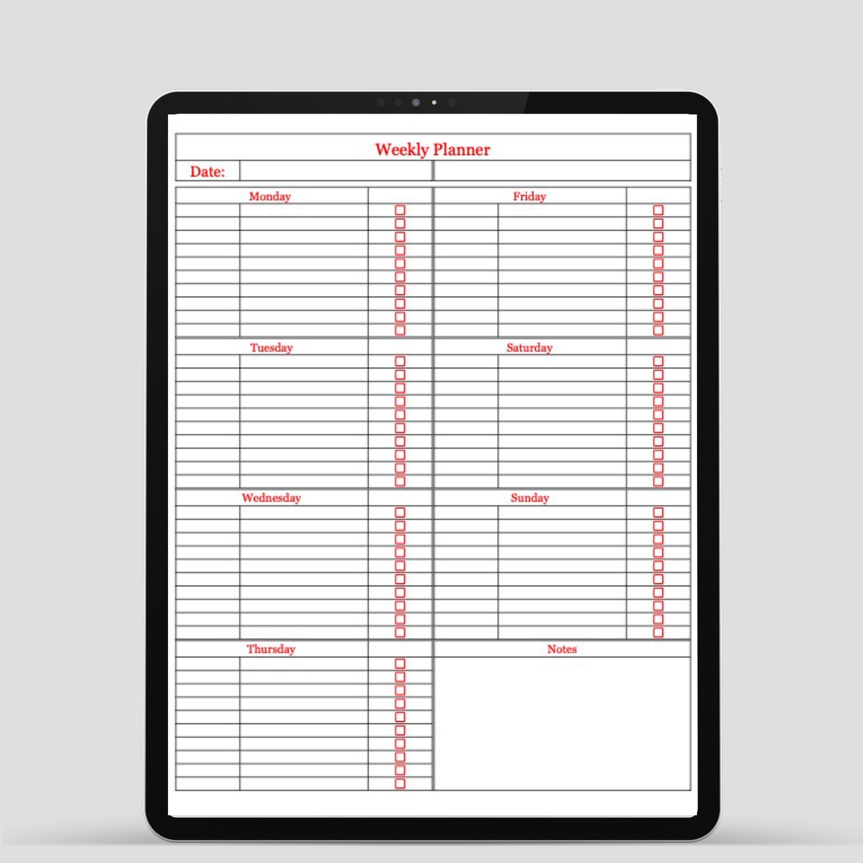 2024 Weekly Planner, Weekly Planner for School, Daily Schedule, Weekly ...