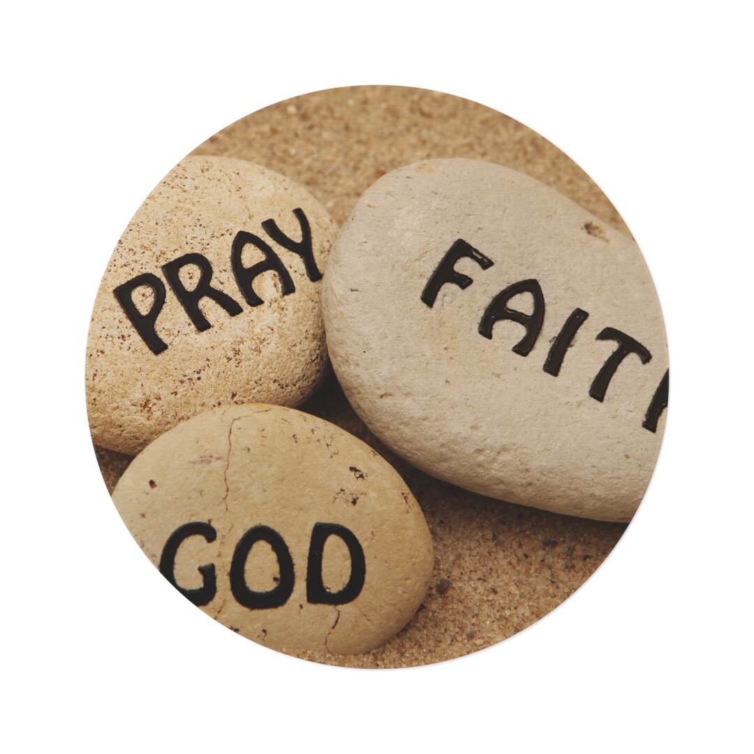 Pray Faith God Round Rug - Etsy