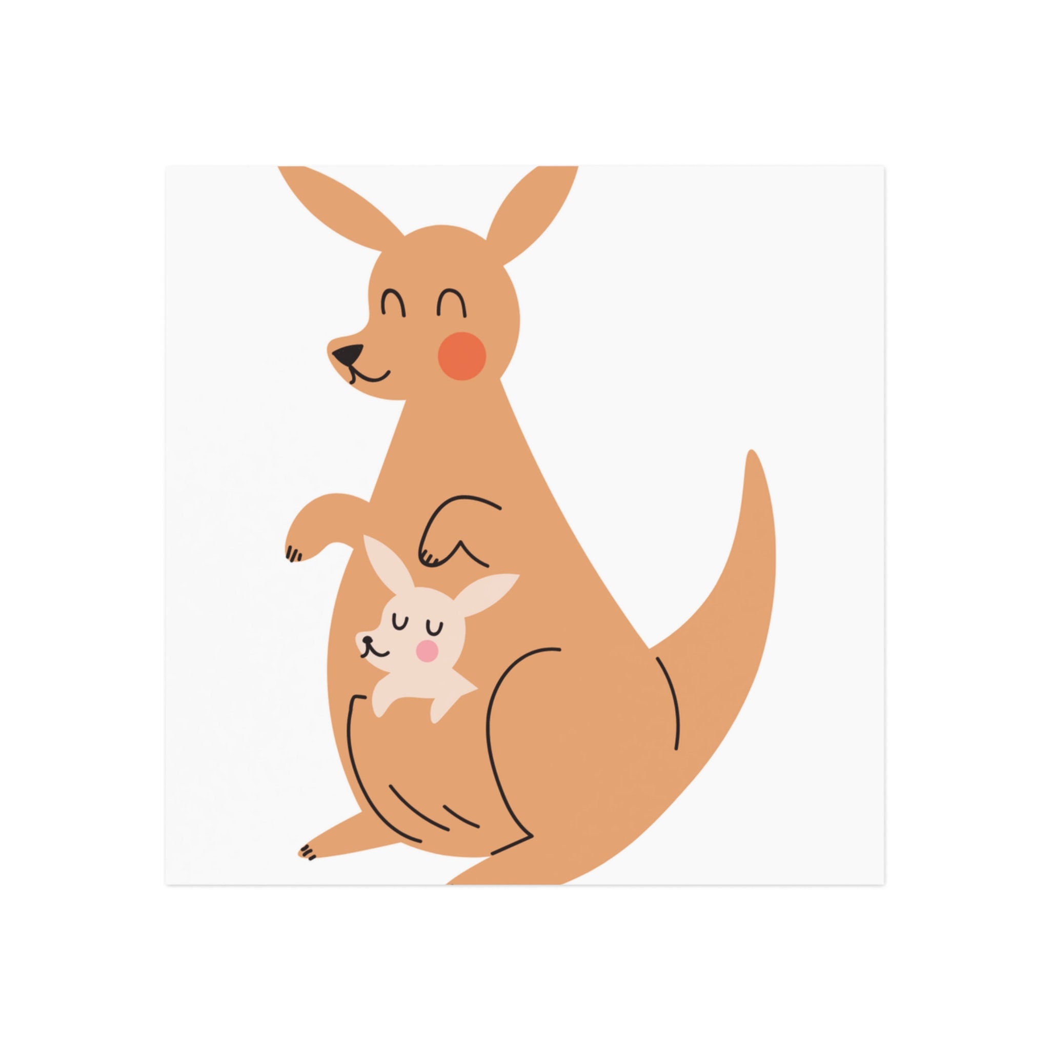 Kangaroo Square Magnet - Etsy