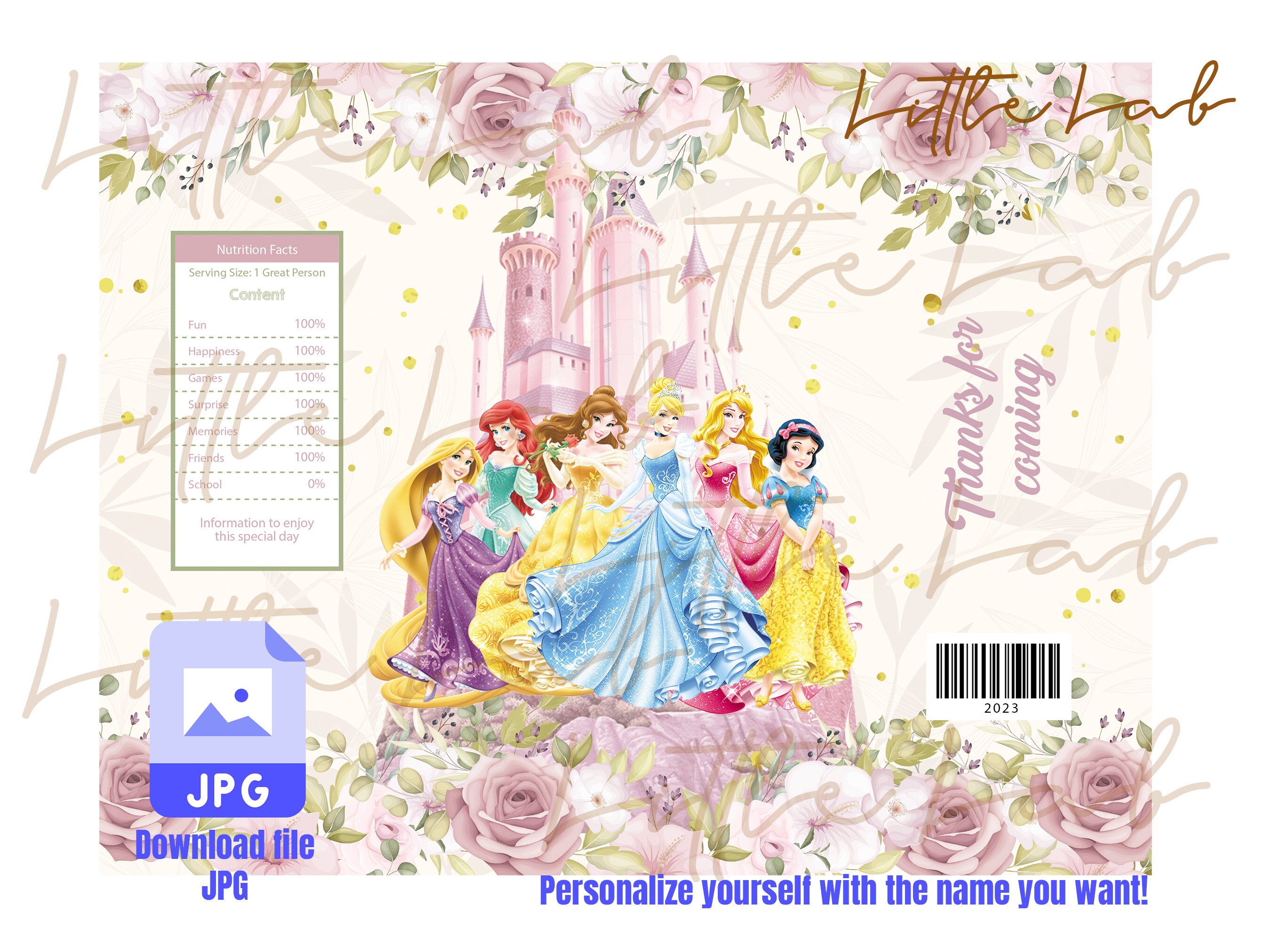 Chips Bags, Princesas, Kids Birthday, Template Printable, Birthday ...