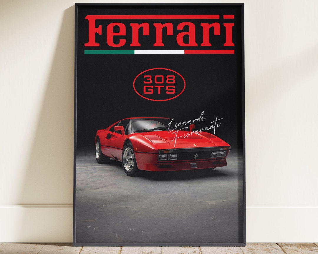 Ferrari 308 GTS, Red Ferrari Poster, Ferrari Photo, Ferrari Merchandise ...