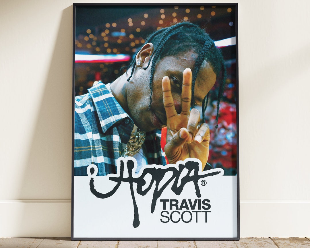 Travis Scott Utopia Album Print, Rapper Artist, Graphic Design Poster ...