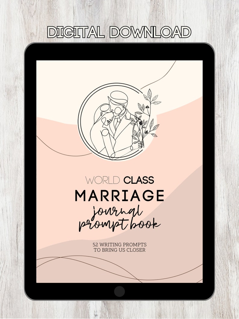 Marriage Journal Prompt Book: PDF DIGITAL DOWNLOAD - Etsy