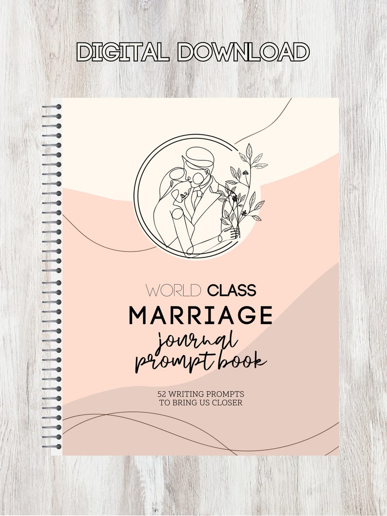 Marriage Journal Prompt Book: PDF DIGITAL DOWNLOAD - Etsy
