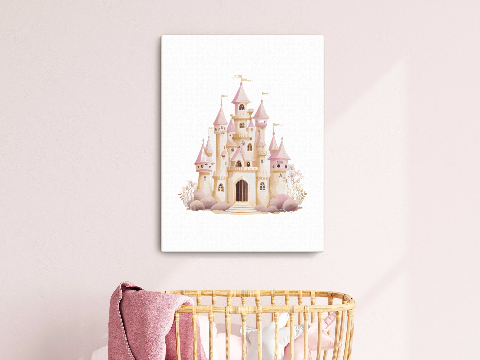 Set of 3 Princess Canvas Princess Nursery Room Decor Girl - Etsy