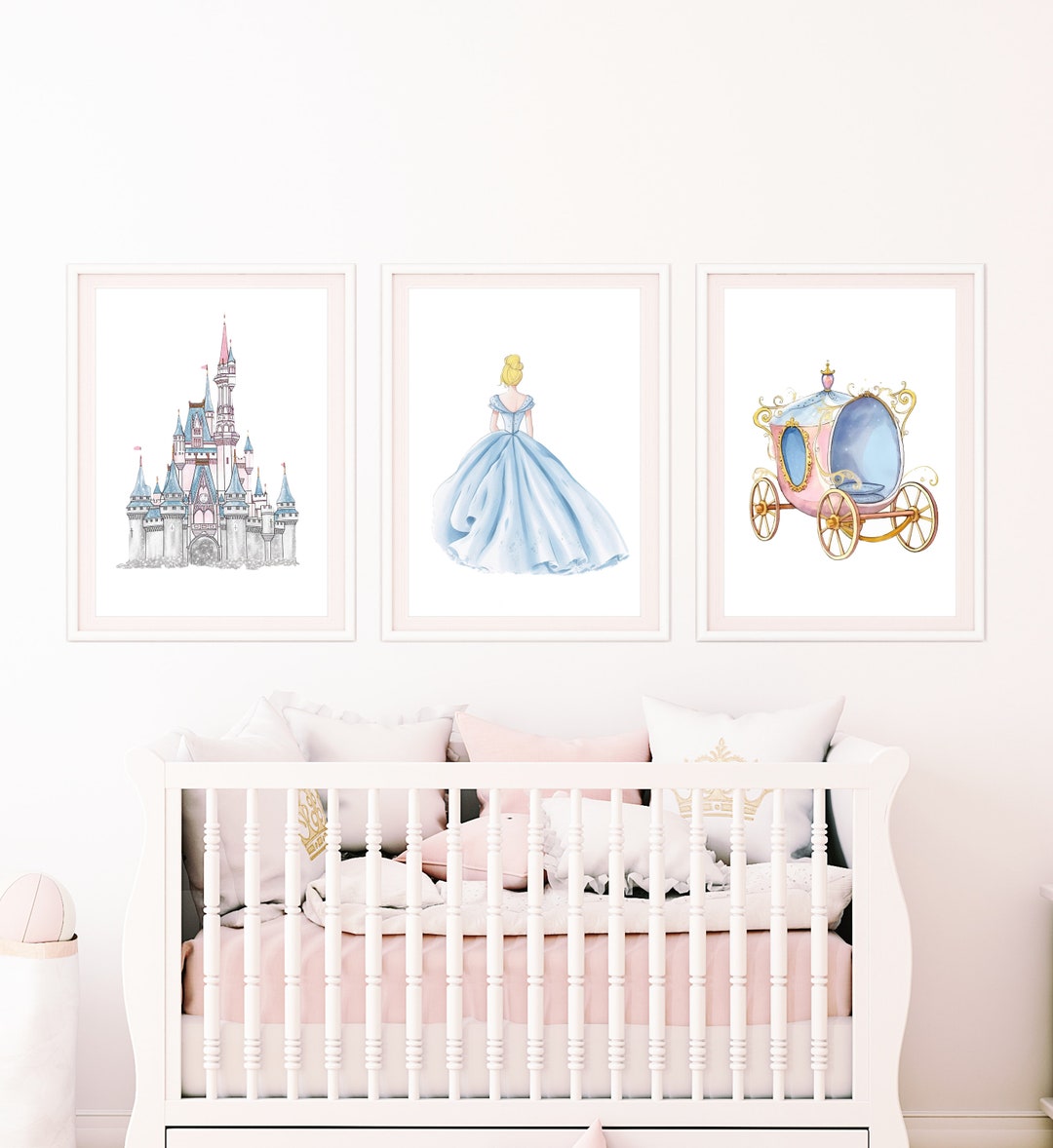 Cinderella Wall Art Printable Set of 3 Princess Cinderella Print ...
