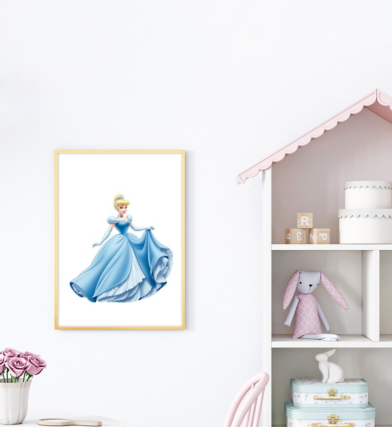Princess Cinderella Printable Files Princess Wall Art - Etsy