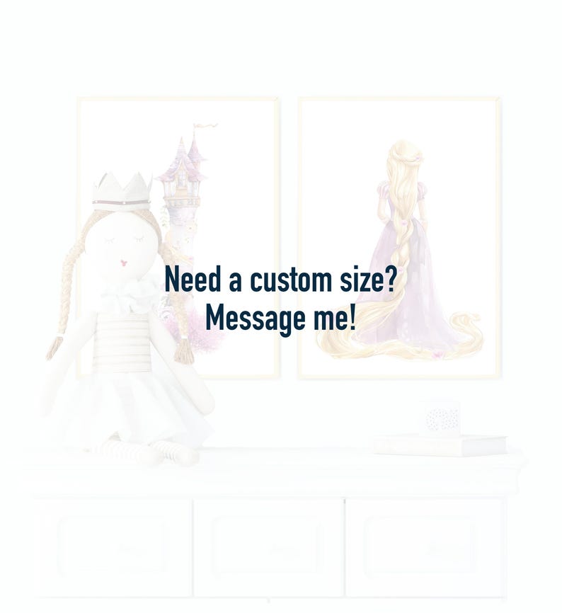 Rapunzel Nursery Art Set: Fairytale Princess Prints - Etsy