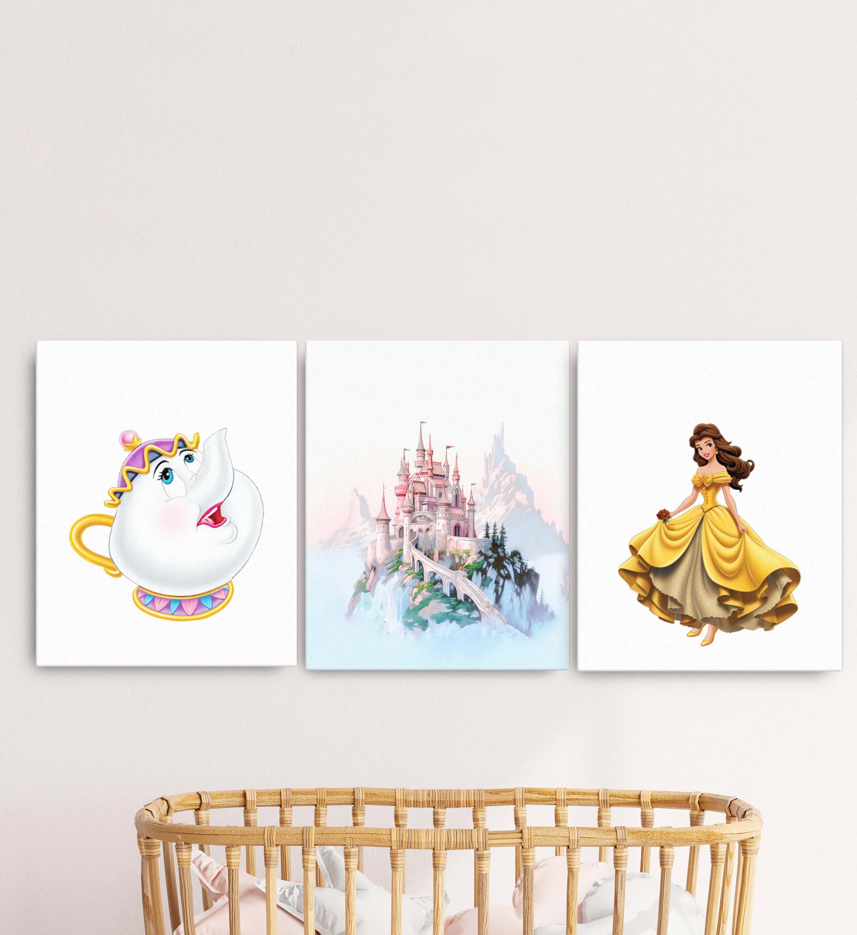 Princess Belle Set of 3 Printable Files Princess Belle - Etsy