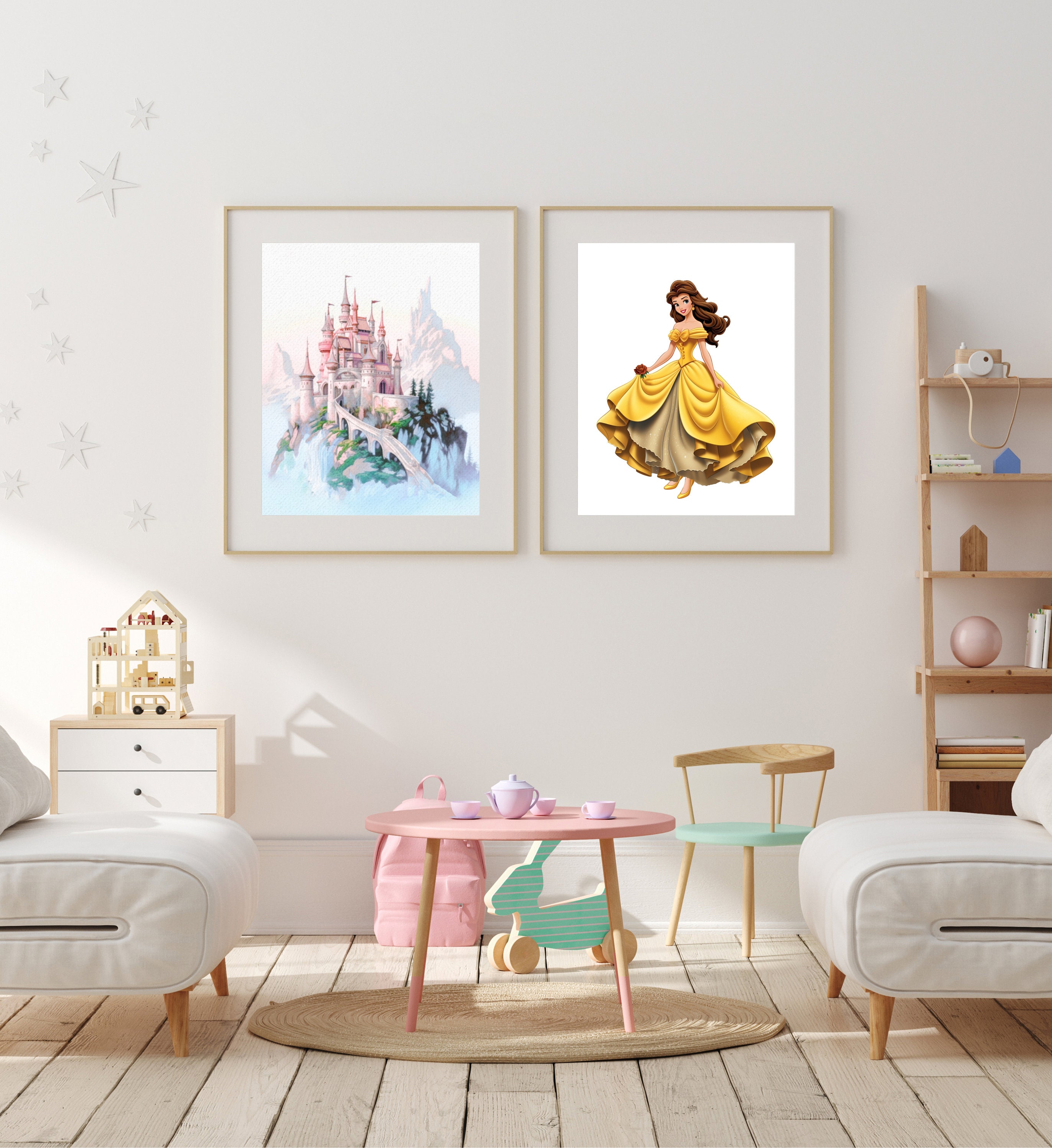 Princess Belle Set of 3 Printable Files Princess Belle - Etsy