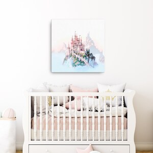 Princess Belle Castle Wall Art Nursery Wall Art Baby Girl Nursery ...