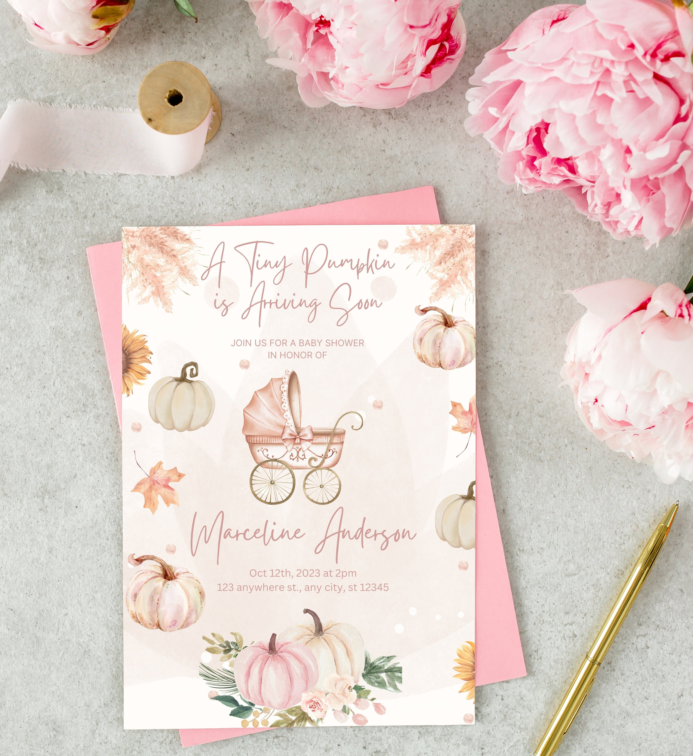 Baby Shower Invitation, Baby Shower Digital File Invite, Shower ...