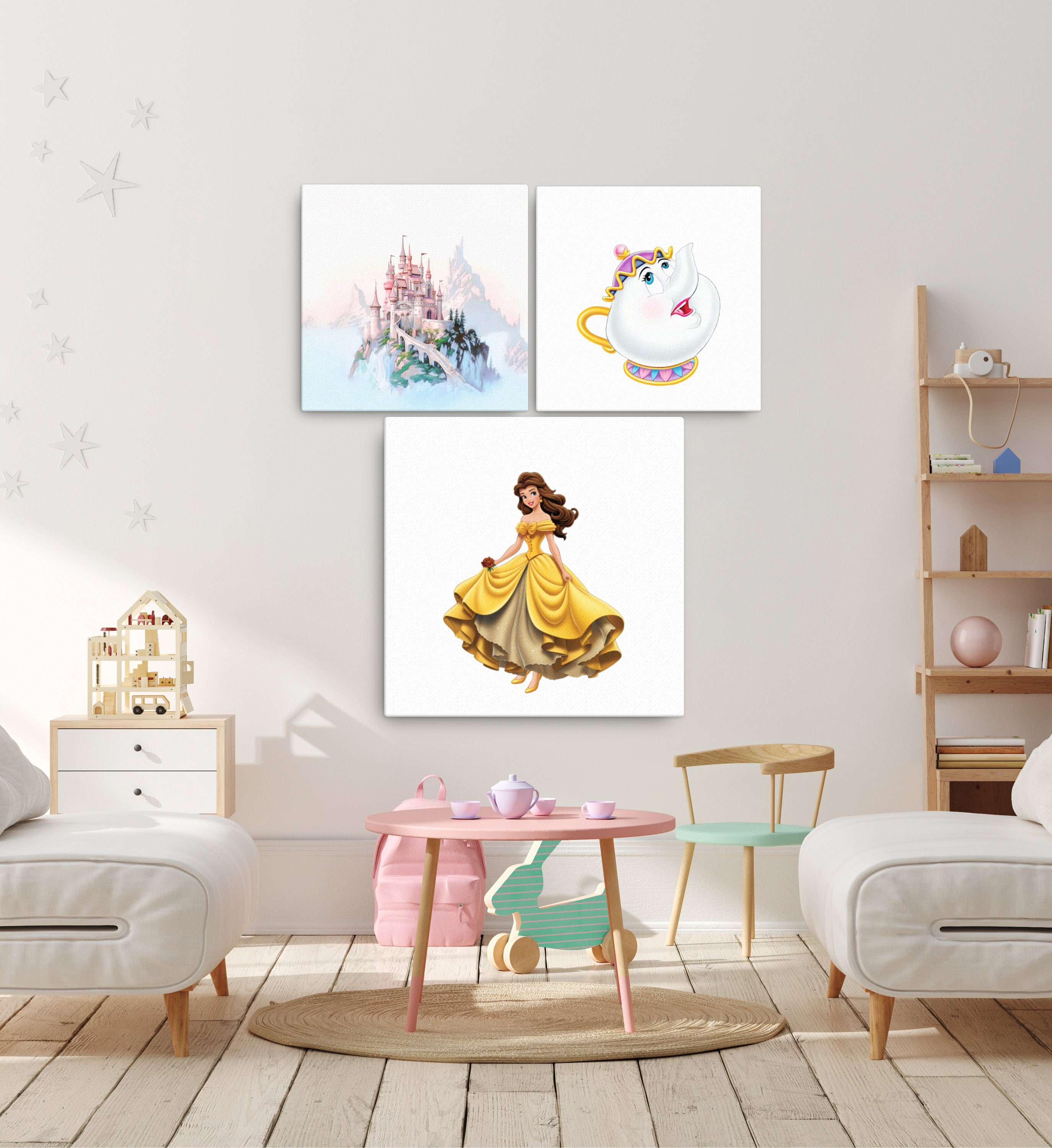 Princess Belle Set of 3 Printable Files Princess Belle - Etsy