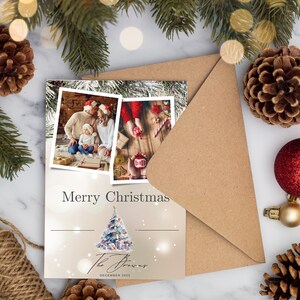 Printable Family Photo Christmas Cards, Photo Christmas Template ...