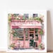 French Patisserie Print,cozy Cafe,kitchen Print, Pink Wall Art, Coffee ...
