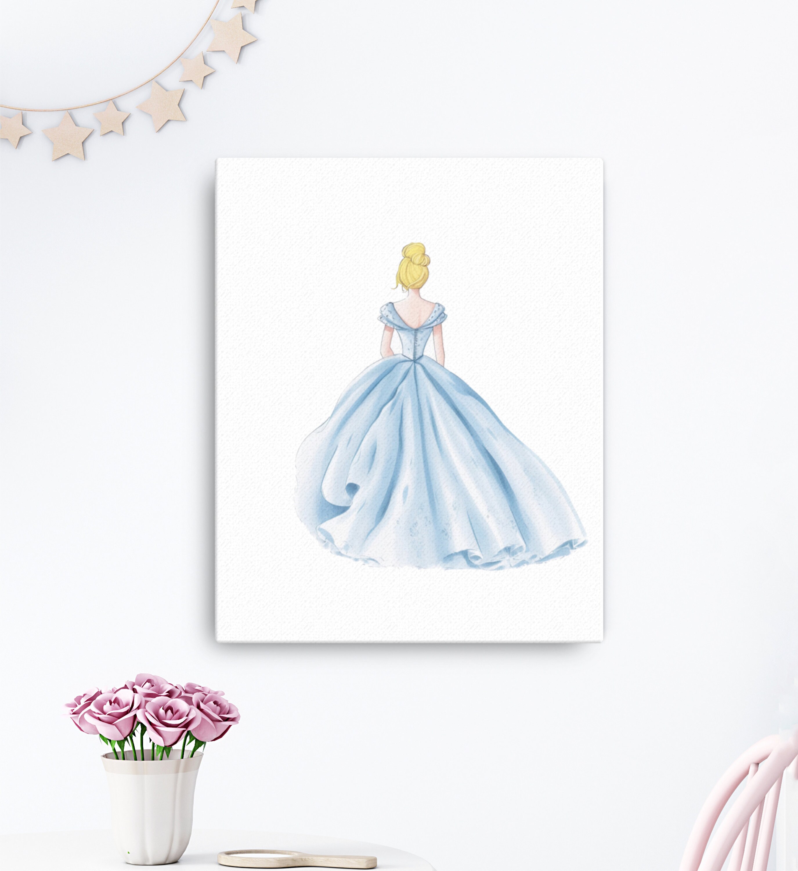 Princess Cinderella Printable Files, Princess Wall Art, Princess ...