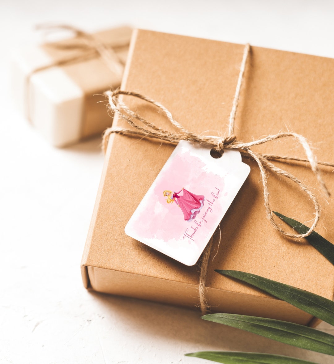 Princess Birthday Gift Bag Labels, Princess Aurora Gift Tag , Download ...