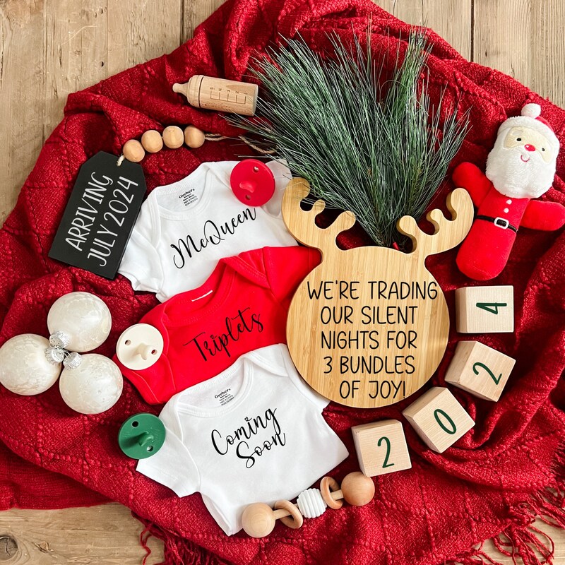 Triplets Christmas - Etsy