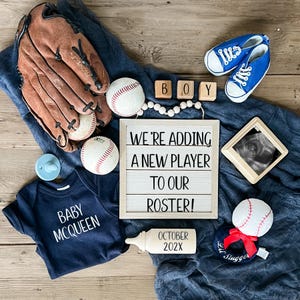Baseball Pregnancy Announcement: Sports Baby Reveal (digital) - Etsy