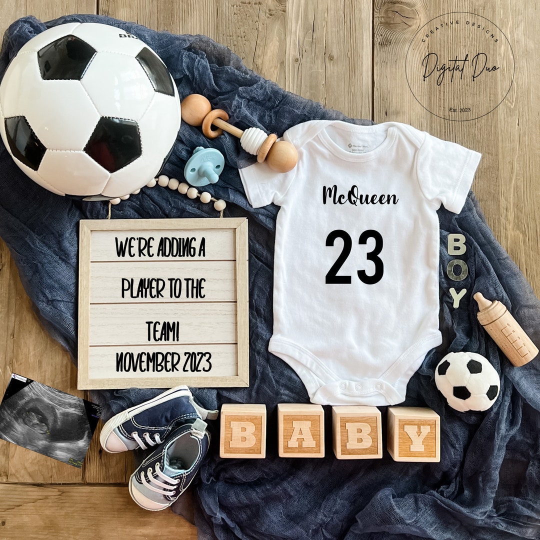 Soccer Pregnancy Announcement: Baby Boy Reveal (digital Download) - Etsy