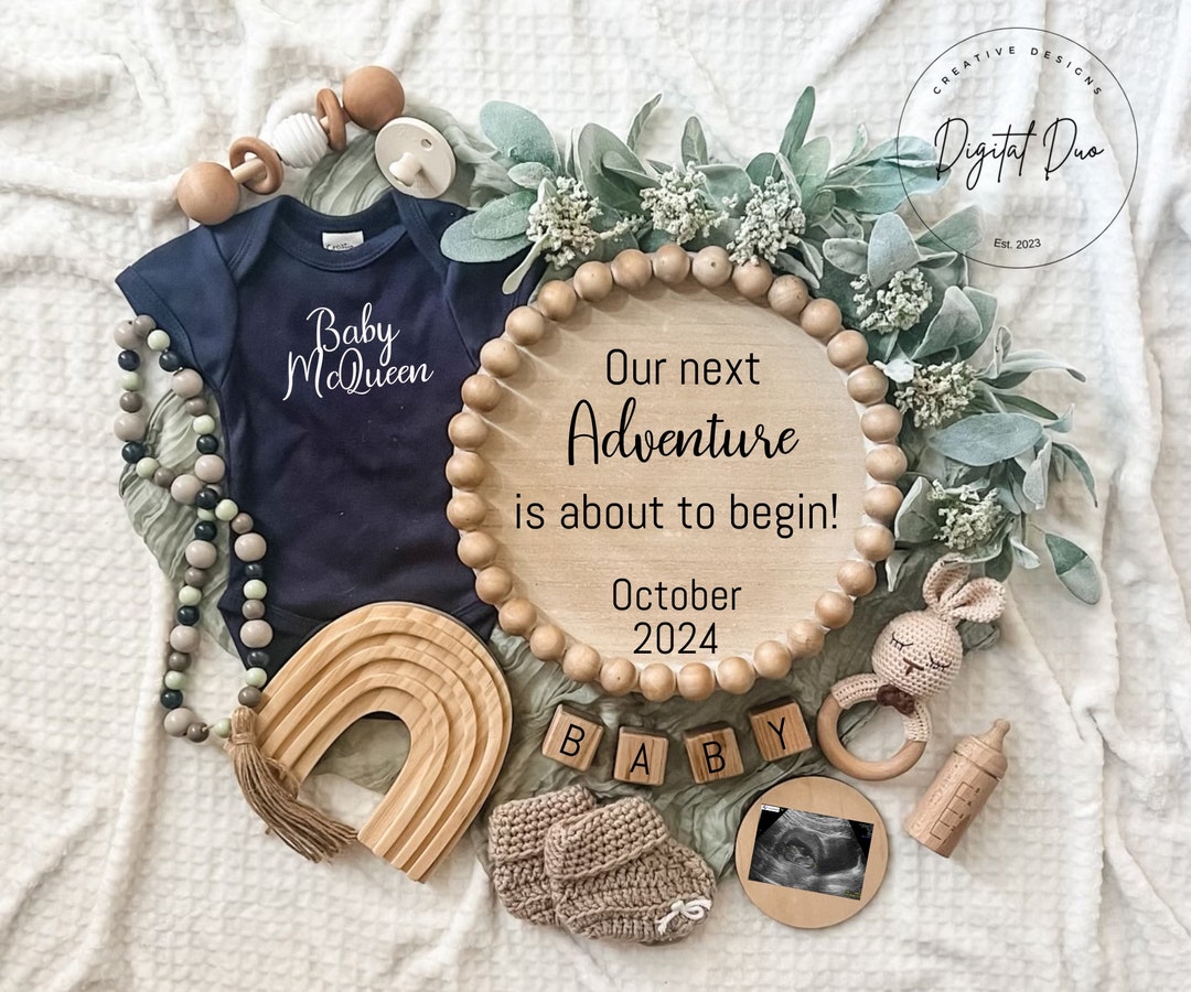 Instant Edit Baby Announcement Digital Pregnancy Announcement Boy ...