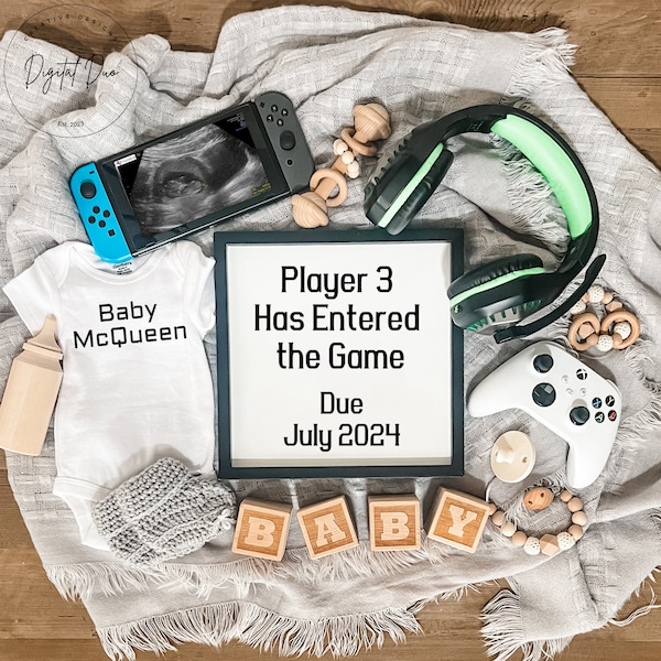 Video Game Pregnancy Announcement - Etsy
