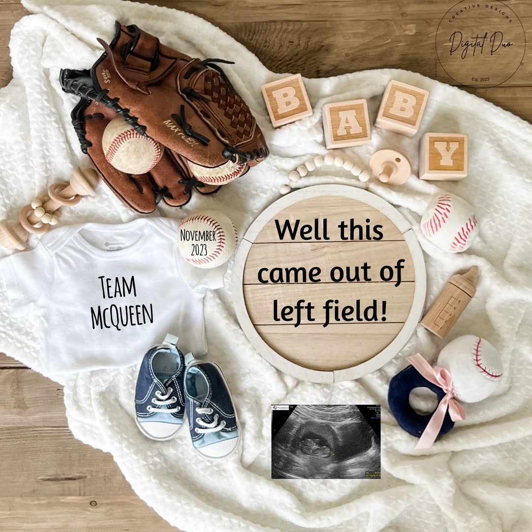 Baseball Pregnancy Announcement: Sports Theme (digital Announcement) - Etsy