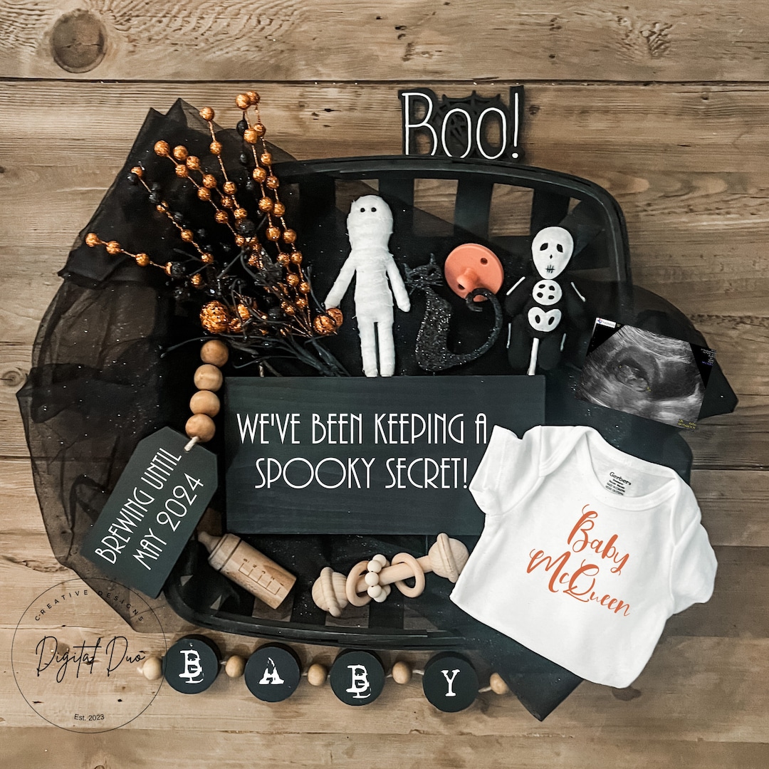 We're Adding a Little Boo Baby Reveal Halloween Baby Announcement Fall ...