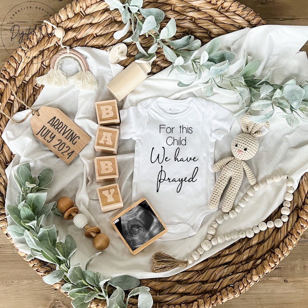 Christian Baby Announcement Digital Pregnancy Announcement for This ...