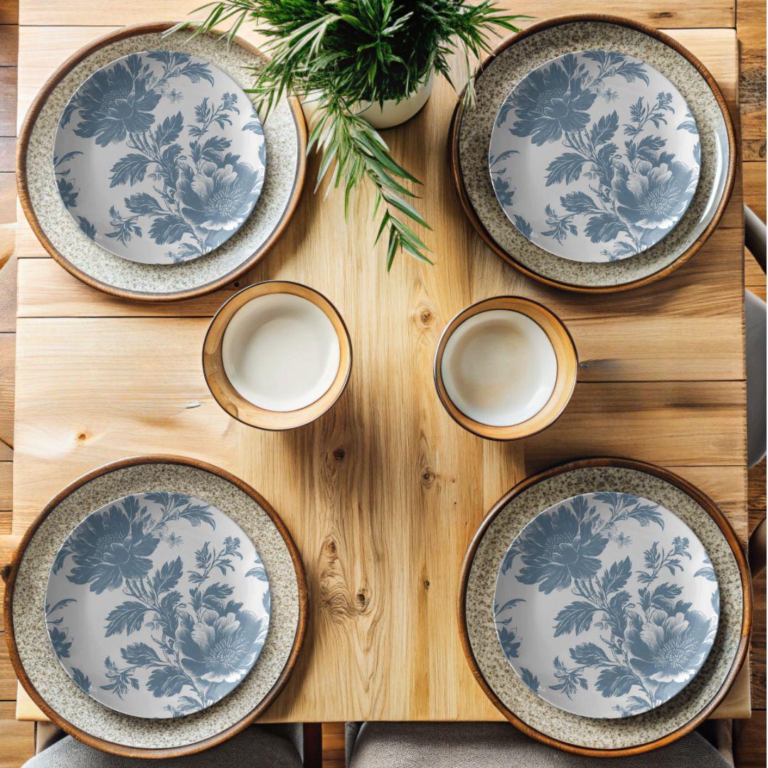 Modern and Chic Polymer 10in. Plates Durable & Stylish Dinnerware Set ...