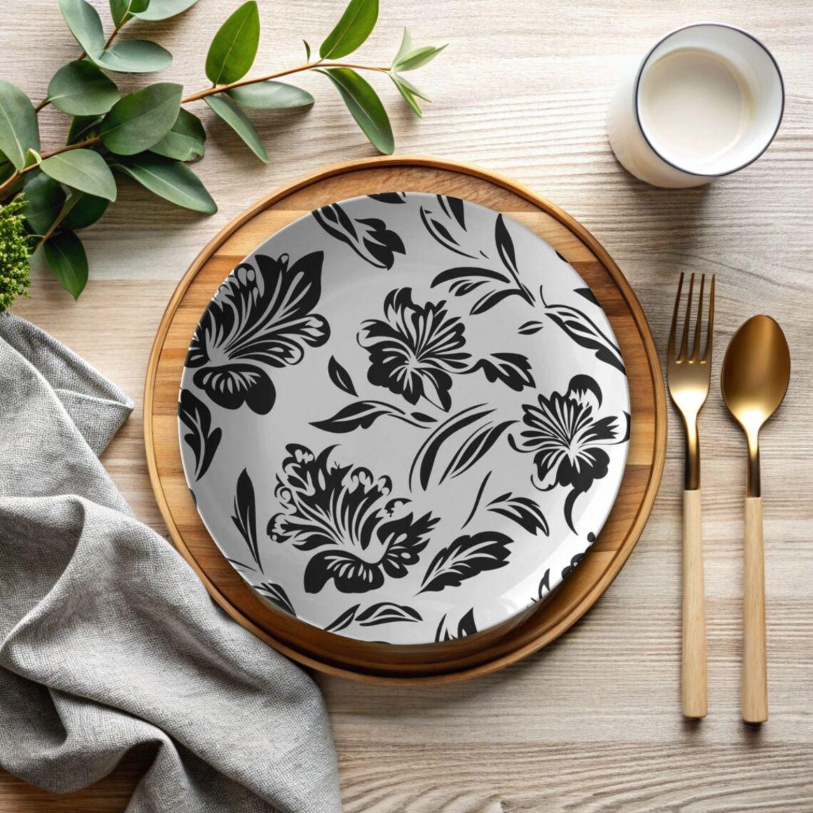 Modern and Chic Polymer 10in. Plates Durable & Stylish Dinnerware Set ...