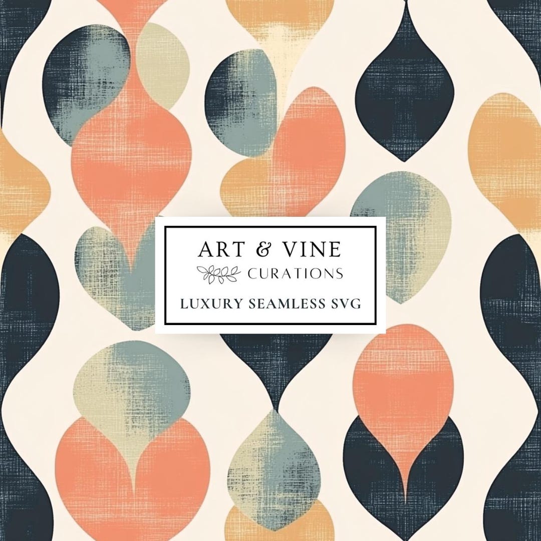 Luxury Designer Seamless SVG Pattern by Art & Vine Curations ~ Instant ...