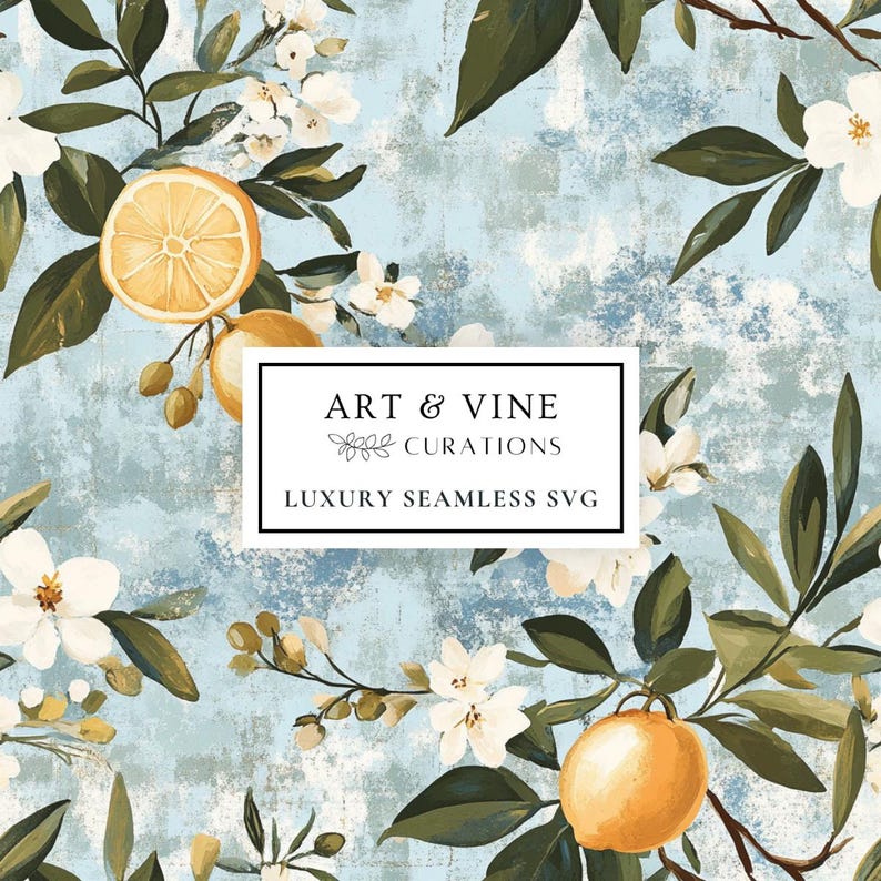 Designer Seamless SVG Pattern ~ Instant Downloadable File ~ Vintage ...