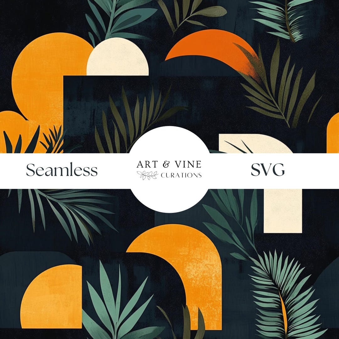 Luxury Designer Seamless SVG Pattern by Art & Vine Curations ~ Instant ...